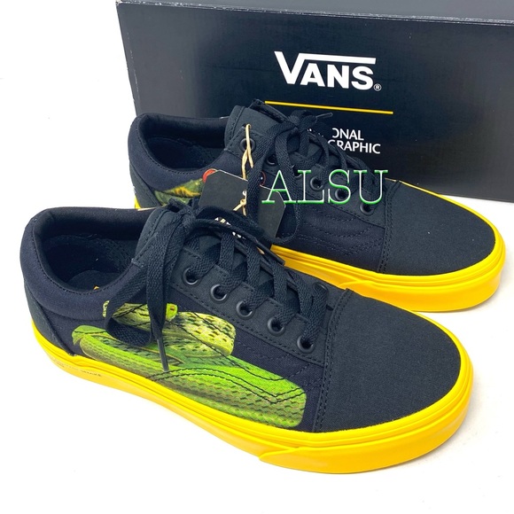 Vans | Shoes | Vans National Geographic Collab Old Skool Black Yellow ...